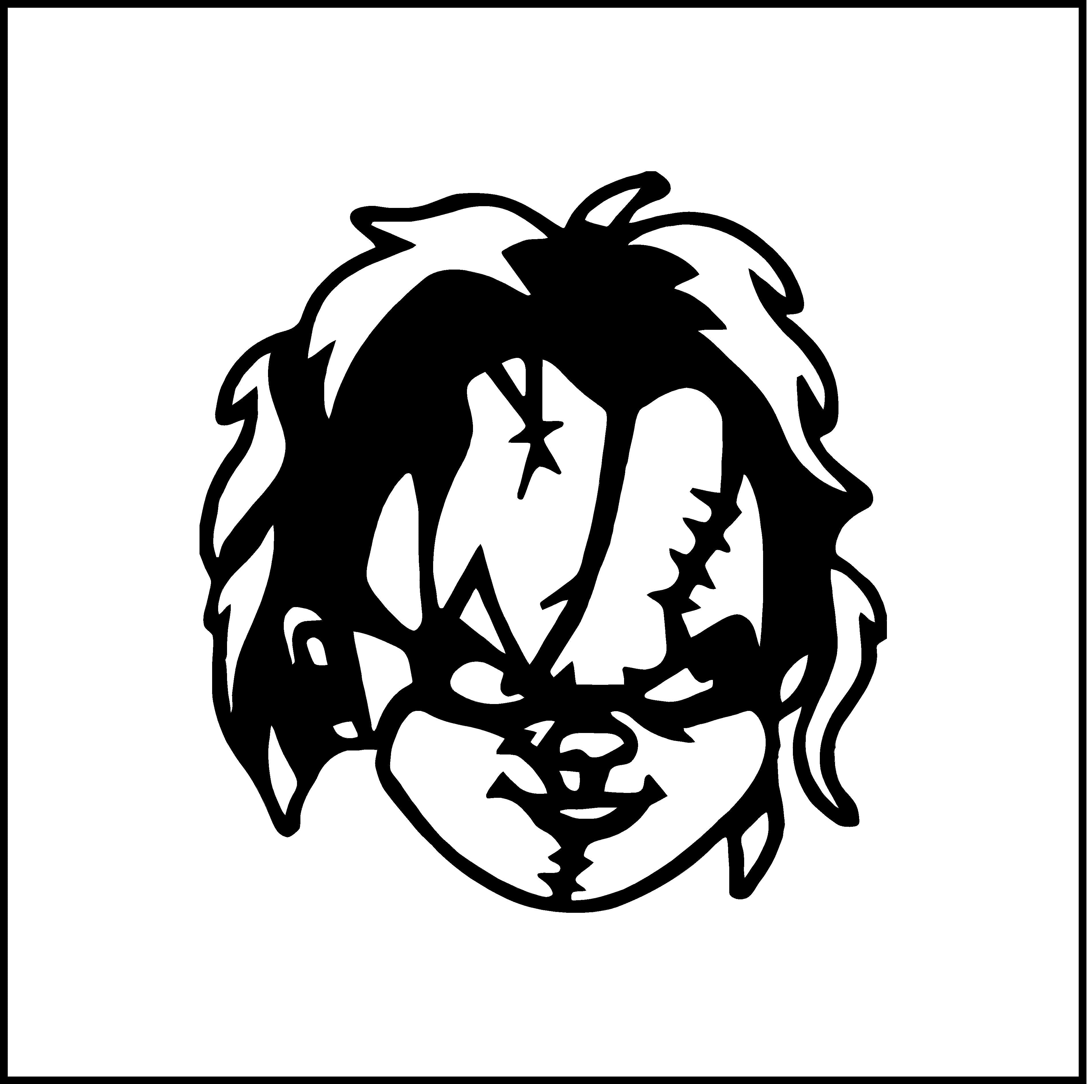 Chucky Doll Face Vinyl Decal – Pro Line Decals