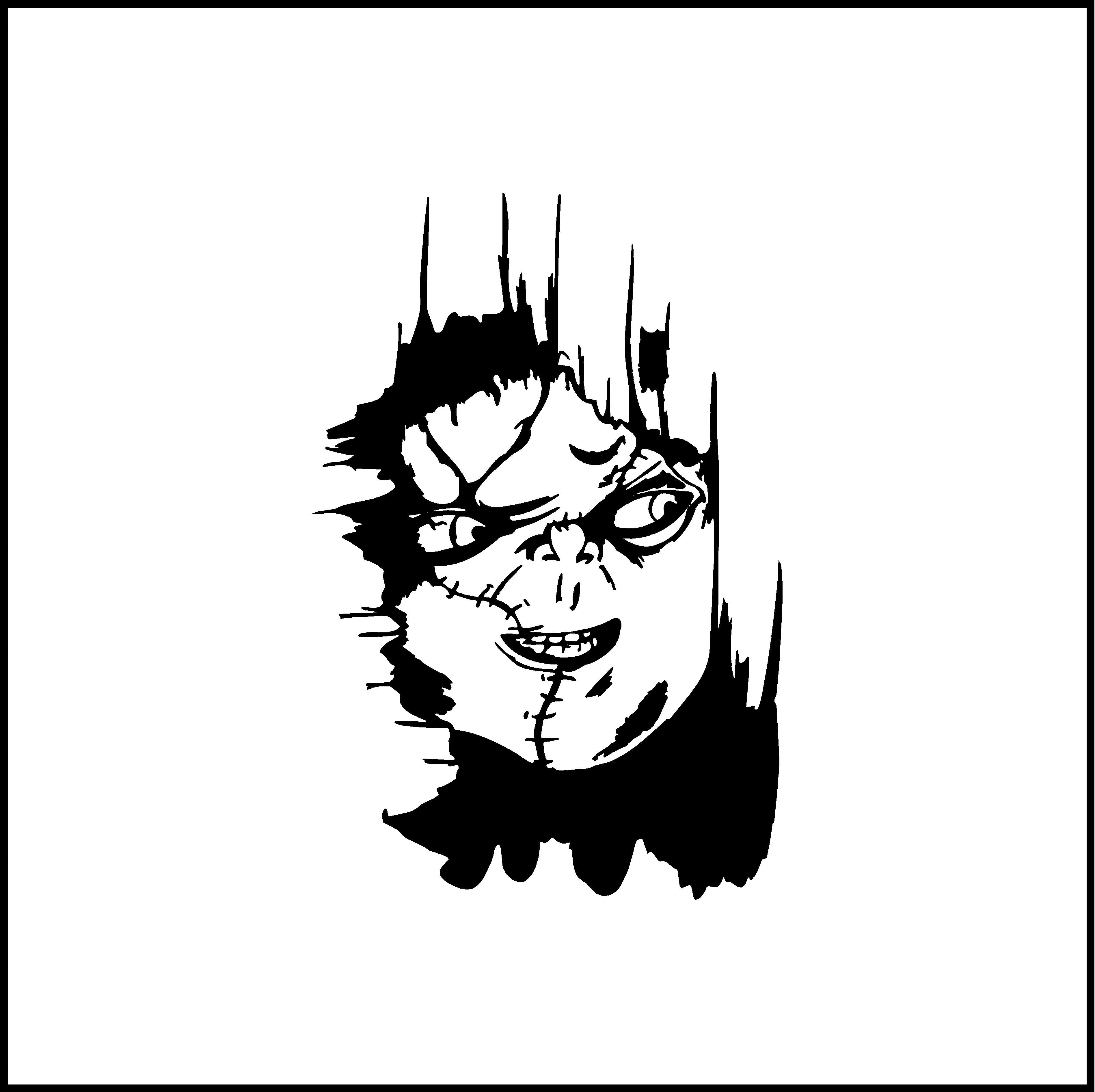 Chucky Stencil